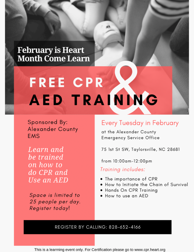 February 2023 – Free CPR and AED Training