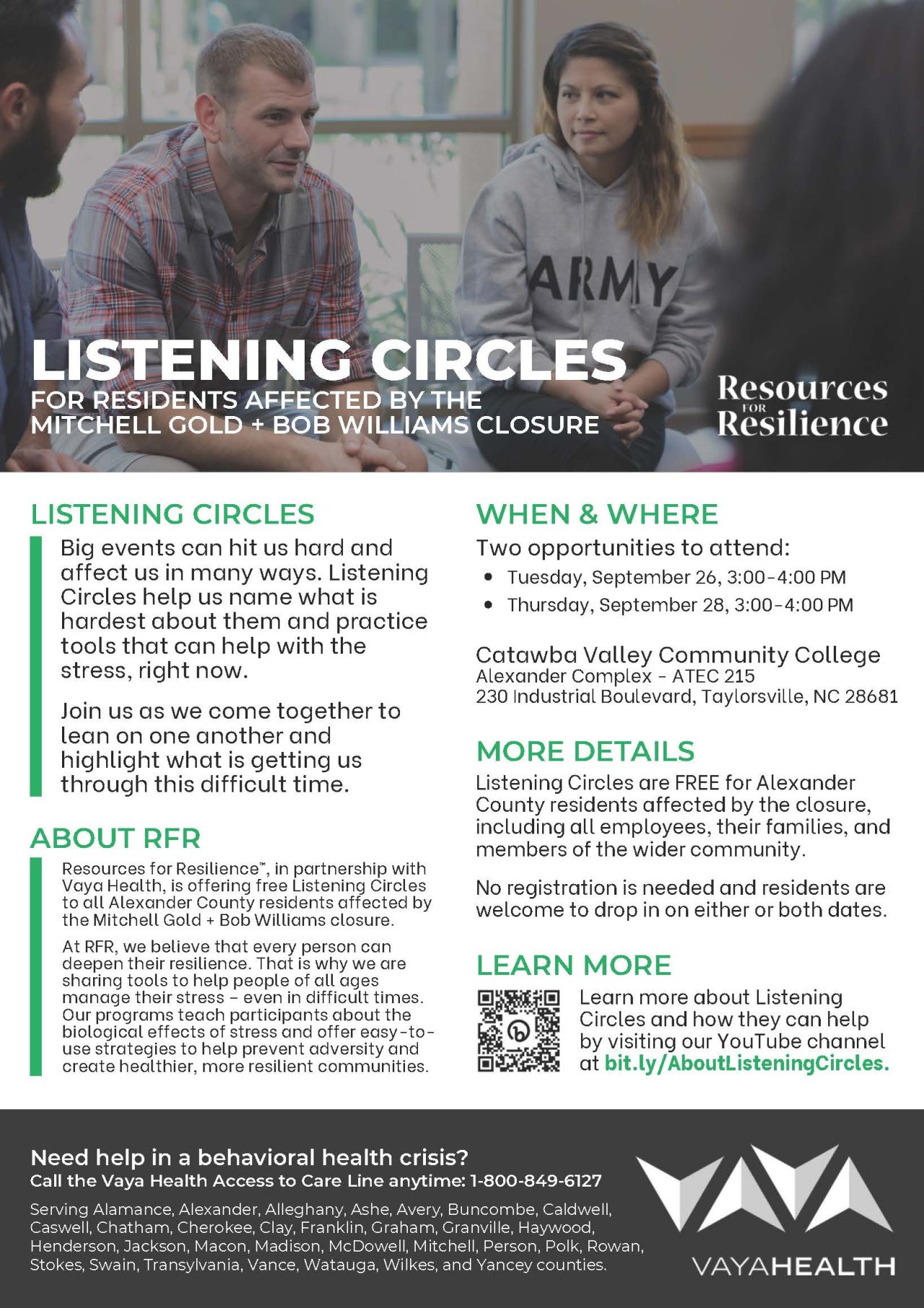 Listening Circles in Alexander County