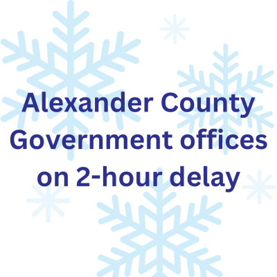 Alexander County Government offices on 2-hour delay